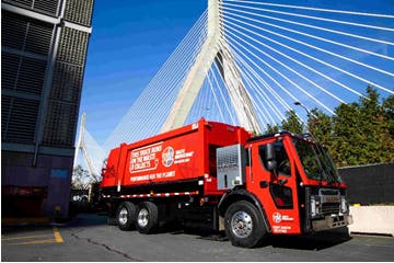 WIN Waste Innovations Powers Trucks with Mack LR Electric Vehicles